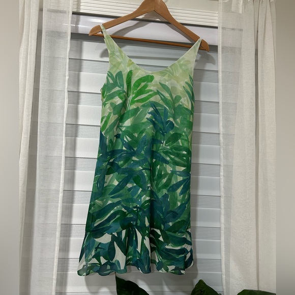 CAbi | Dresses | Cabi Castaway Spaghetti Strap Tropical Style Dress ...
